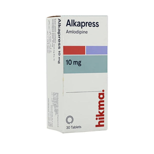 Alkapress 10mg 30 Tablets – Amlodipine | Antihypertensive | Calcium Ch ...