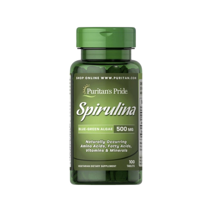 PURITANS PRIDE SPIRULINA 500 MG 100 TAB – Wise Pharmacy Online